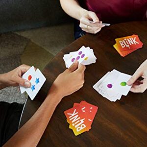 Mattel Games Reinhard Staupe's Blink Family Card Game, Travel-Friendly, with 60 Cards and Instructions, Great for 7 Year Olds and Up