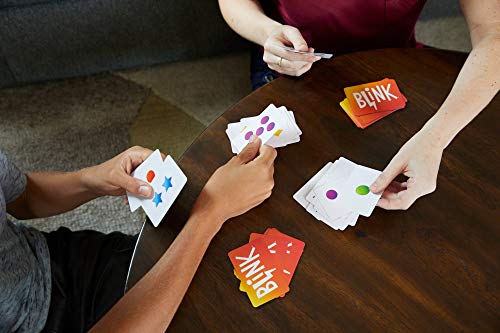 Mattel Games Reinhard Staupe's Blink Family Card Game, Travel-Friendly, with 60 Cards and Instructions, Great for 7 Year Olds and Up