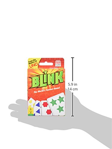 Mattel Games Reinhard Staupe's Blink Family Card Game, Travel-Friendly, with 60 Cards and Instructions, Great for 7 Year Olds and Up