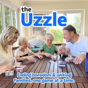 The Uzzle 3.0 Board Game, Family Board Games for Children & Adults, Block Puzzle Games for Ages 4+