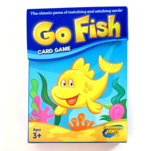 continuum games go fish classic card game fun for children age 3 and up, blue