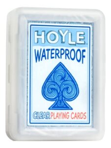 hoyle waterproof playing cards, clear, 1 deck