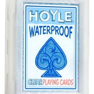 Hoyle Waterproof Playing Cards, Clear, 1 Deck