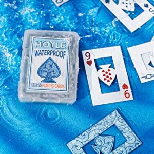 Hoyle Waterproof Playing Cards, Clear, 1 Deck