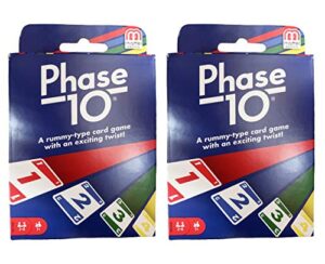 mattel phase 10 card game - 2 pack