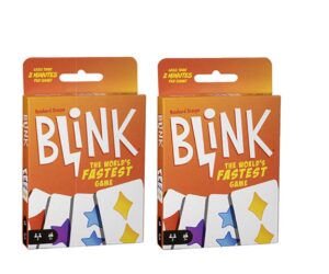 mattel games blink card game the world's fastest game- 2 pack