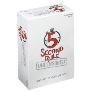 5 second rule uncensored - fun card game for game night with friends - for ages 17 and up