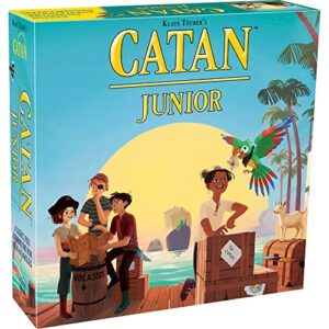 catan junior board game | civilization building strategy game | adventure game | fun family game for kids and adults | ages 6+ | 2-4 players | average playtime 30 minutes | made by catan studio