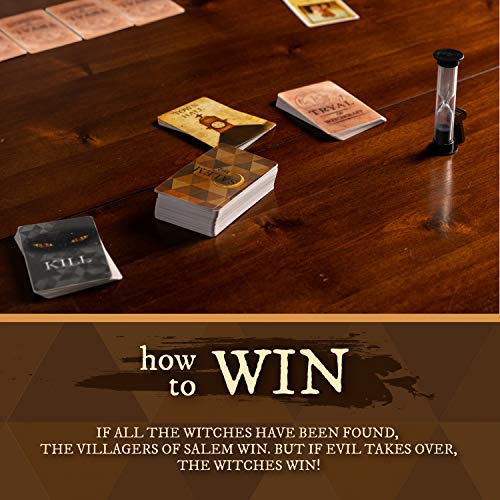 Salem 1692 Board Game - Witch Hunt Game for Friends and Family - A Game of Cards, Strategy, Deceit, and Luck for 4-12 Players