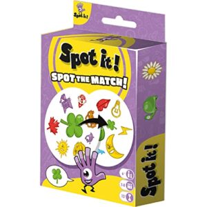 zygomatic spot it! classic card game (pocket edition) | matching game | fun kids game for family game night | travel game | great kids gift | ages 6+ | 2-8 players | avg. playtime 15 mins | made