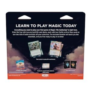 Magic The Gathering 2023 Starter Kit - Learn to Play with 2 Ready-to-Play Decks + 2 Codes to Play Online (2-Player Fantasy Card Game)