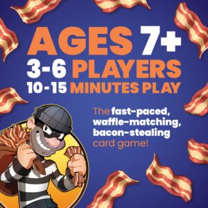 Steal The Bacon Card Game - by Taco Cat Goat Cheese Pizza – Fun Family Games for Kids and Adults – Who Doesn’t Love Bacon? Easy to Learn & Great Gift for Kids Ages 8+