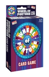 endless games wheel of fortune card game - faced paced competition - travel sized party game