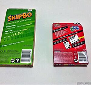 Bjdesign Bjdesign Skip Bo Card Game Bundled With Uno