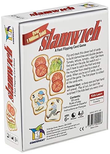 Gamewright – Slamwich – A Fast Flipping Card Game for Kids – Ages 6 and Up – Great for Family Game Night!