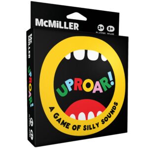 uproar! the card game of silly sounds - funny plastic-free family games for kids, teens, and adults, 2+ players, ages 7+, eco, sustainable, for party, fun, birthday, game night, easter, and travel.