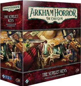 fantasy flight games arkham horror the card game the scarlet keys investigator expansion | horror mystery game | cooperative card game | ages 14+ | 1-4 players | avg. playtime 1-2 hours | made