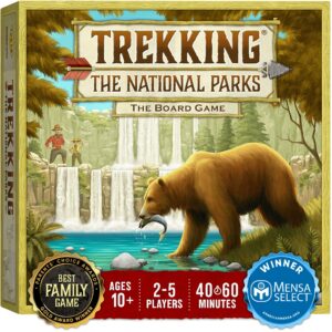 underdog games trekking the national parks - the award-winning family board game | designed for national park lovers | great for kids ages 10 and up | easy to learn