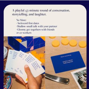 ESTHER PEREL Conversation Card Game for Couples, Friends & Co-Workers - 280 Cards & 12 Tokens, 2-6 Players