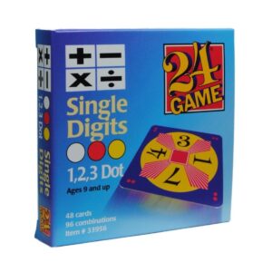 24 game: 48 card deck, single digit cards math game