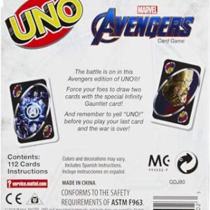 Mattel Games UNO Avengers Kids and Family Card Game