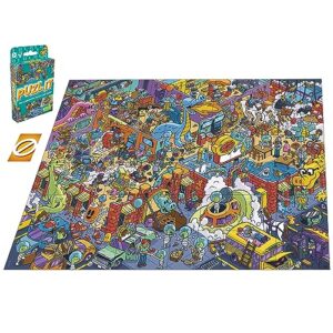 Hasbro Gaming Puzl It Game, Competitive Puzzle Card Game for Ages 7 and Up, Kids Game, Family Game for 2 to 6 Players, Pizza Party Theme, Puzzle Games