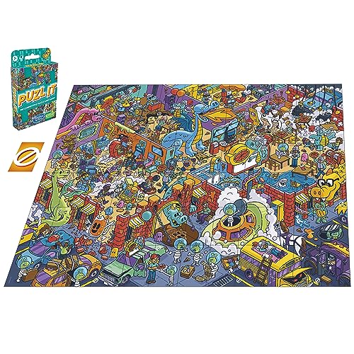 Hasbro Gaming Puzl It Game, Competitive Puzzle Card Game for Ages 7 and Up, Kids Game, Family Game for 2 to 6 Players, Pizza Party Theme, Puzzle Games