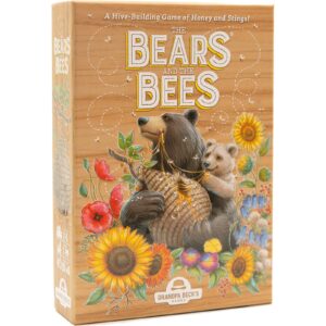 grandpa beck's games the bears and the bees | strategic tile laying card game for kids, teens, & adults | from the creators of cover your assets | 2-5 players 7+