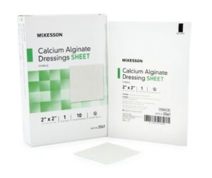 mckesson calcium alginate dressing, white - box of 10