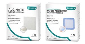 dimora calcium alginate wound dressing & super absorbent wound dressing