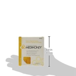 Derma Sciences 31022 Medihoney Calcium Alginate Dressing, 2" Width x 2" Length (Pack of 10)