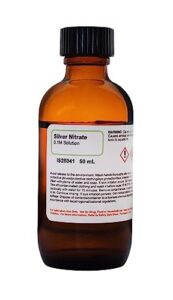 innovating science silver nitrate solution, 0.1m, 50ml - the curated chemical collection