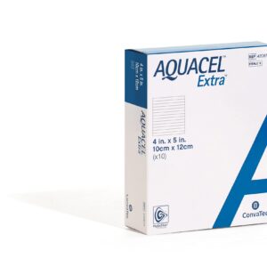 ConvaTec Aquacel Extra Hydrofiber Wound Dressing, Size 4" X 5" 10/Box