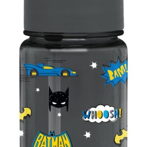 Simple Modern DC Comics Batman Kids Water Bottle Plastic BPA-Free Tritan Cup with Leak Proof Straw Lid | Reusable and Durable for Toddlers, Girls | Summit Collection | 12oz, Batman POW!