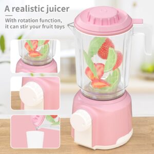 Kitchen Appliances Toys, Toy Kitchen Set for Kids Play Kitchen Accessories Set, Blender, Coffee Maker Machine, Mixer and Toaster. Girls Toys Ages 4-8