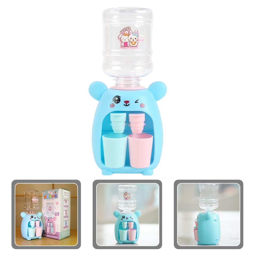 Toyvian Toddler Toys Mini Toys Toys Toy Playset Mini Water Dispenser Pretend Play Water Cooler Toy Playset Kitchen Appliances Childrens Pretend Toy Blue Toy Playset Toys Desk Toys Kids Toys