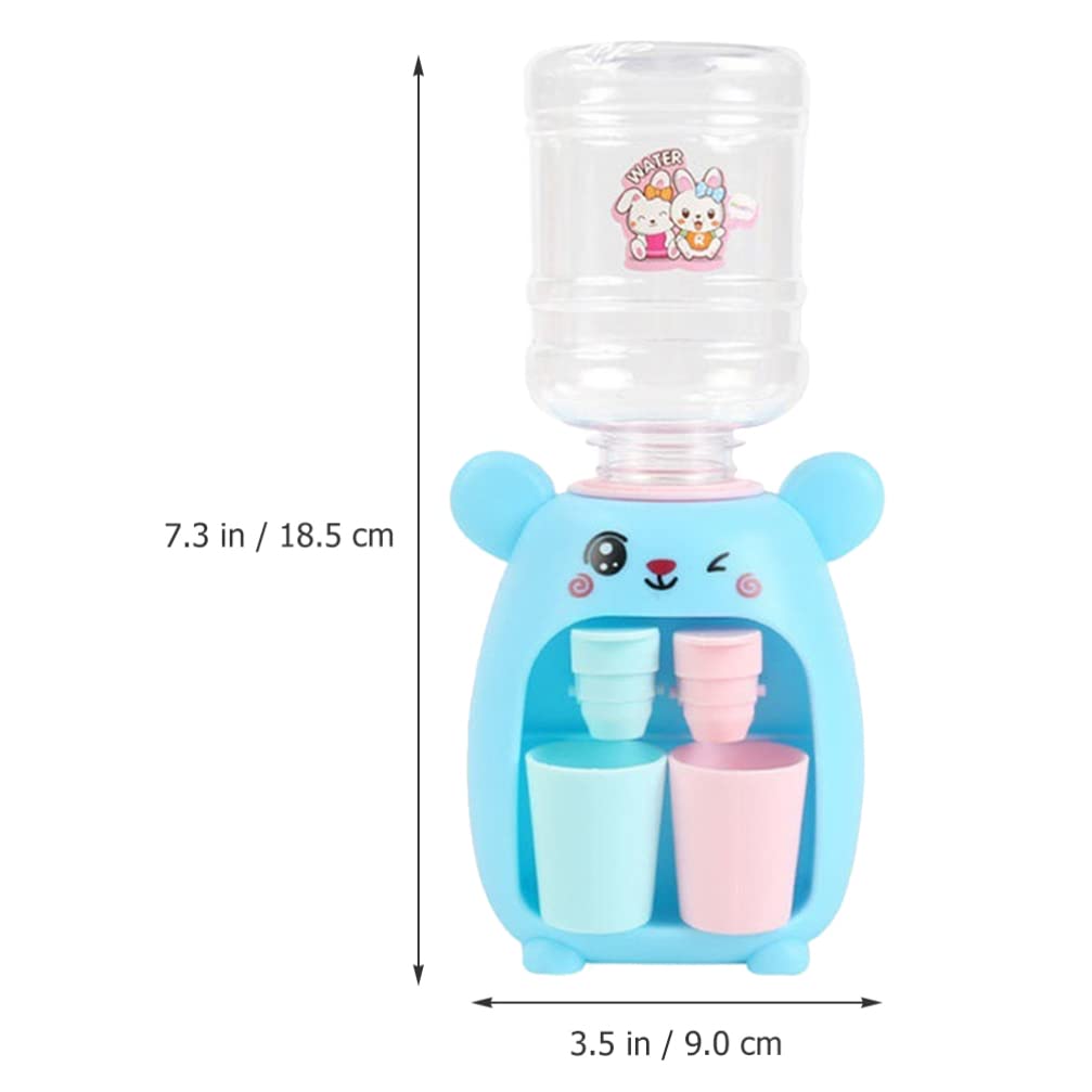 Toyvian Toddler Toys Mini Toys Toys Toy Playset Mini Water Dispenser Pretend Play Water Cooler Toy Playset Kitchen Appliances Childrens Pretend Toy Blue Toy Playset Toys Desk Toys Kids Toys