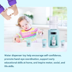 NKTOIEYS Mini Water Dispenser,Pretend Play Kitchen Playsets Kids Water Dispenser, Play Kitchen with Lights and Sounds Small Water Dispenser Age 3+