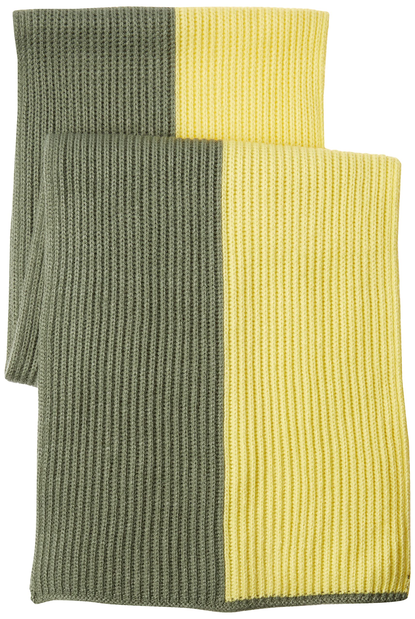 Amazon Essentials Unisex Adults' Knit Hat, Scarf and Gloves Set, Pack of 3, Light Military Green/Light Yellow, one Size