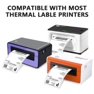 Razuvo 4"x6" Direct Thermal Shipping Labels, 500 Shipping Labels/Roll - Thermal Shipping Label Printer Paper Postage Mailing Labels Compatible with Rollo, MUNBYN Label Printer