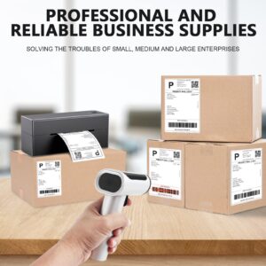 Razuvo 4"x6" Direct Thermal Shipping Labels, 500 Shipping Labels/Roll - Thermal Shipping Label Printer Paper Postage Mailing Labels Compatible with Rollo, MUNBYN Label Printer