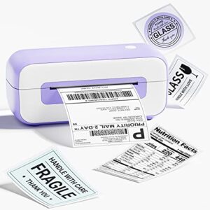 phomemo 4x6 shipping label printer for small business - high speed thermal label maker work with windows,mac,linux&chrome os, direct thermal printer support shipping, barcode, household label and more