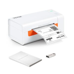 vevor thermal label printer, shipping label printer for width of 1.57" - 4.25" labels, w/japanese rohm printer head & auto label recognition, compatible w/usps, amazon, ebay, etsy, ups,etc