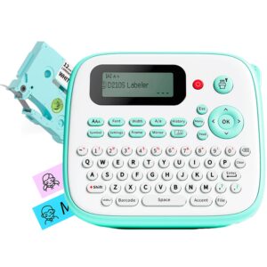 vixic label maker machine, d210s kids label maker, qwerty keyboard labeler, handheld easy label maker printer portable for home, office small business, school organization, diy