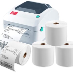 Arkscan 2054A-USB Thermal Shipping Label Printer with Four Rolls of SL450 4x6 Shipping Labels - 450 Labels per roll