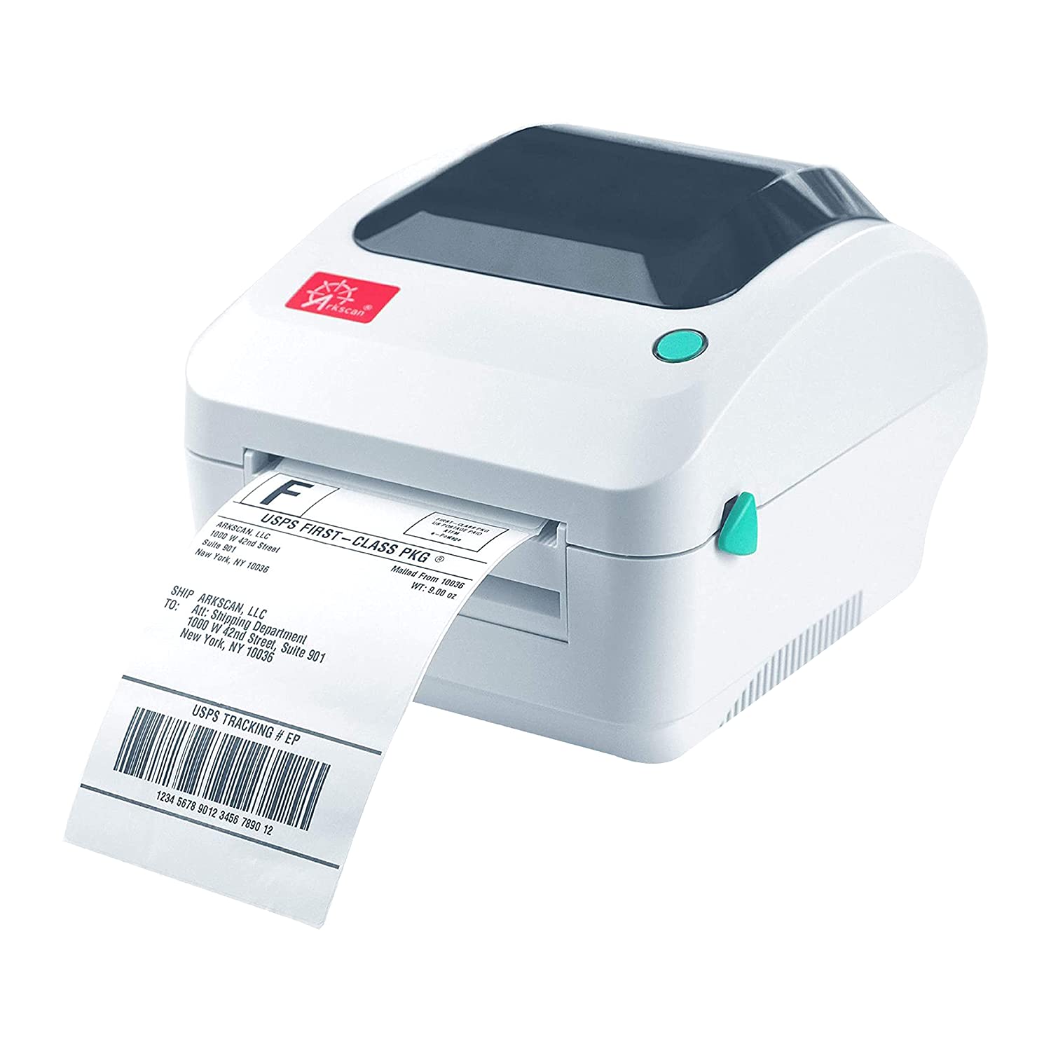 Arkscan 2054A-USB Thermal Shipping Label Printer with Four Rolls of SL450 4x6 Shipping Labels - 450 Labels per roll