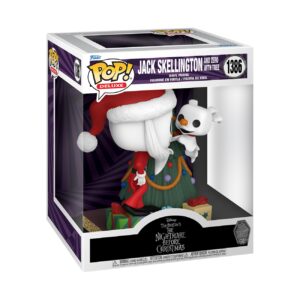 funko pop! deluxe: the nightmare before christmas 30th anniversary - jack skellington and zero with tree