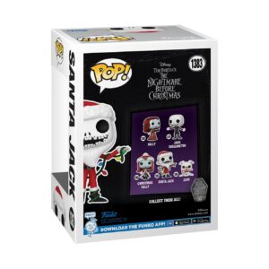 Funko Pop! Disney: The Nightmare Before Christmas 30th Anniversary - Santa Jack (Glow in The Dark), Amazon Exclusive