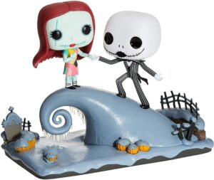 funko pop movie moment: nightmare before christmas - jack and sally on the hill collectible figure, multicolor