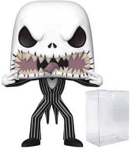 funko disney: the nightmare before christmas - jack skellington (scary face) pop! vinyl figure (bundled with compatible pop box protector case)